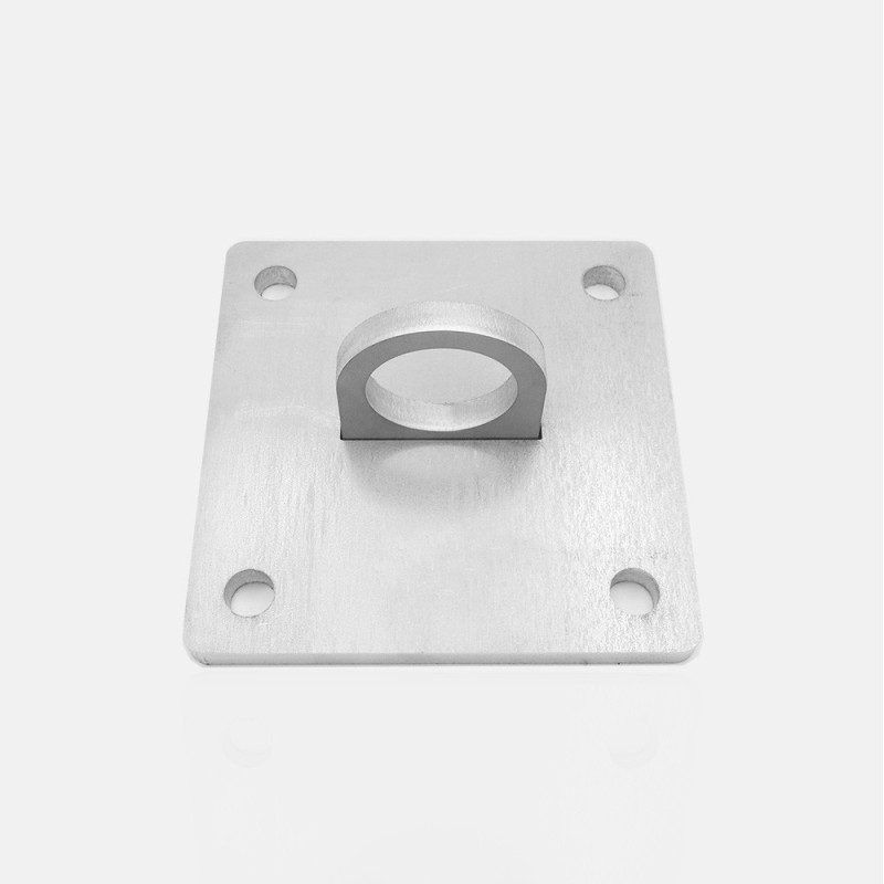 Mat voile d'ombrage, poteau et fixation murale